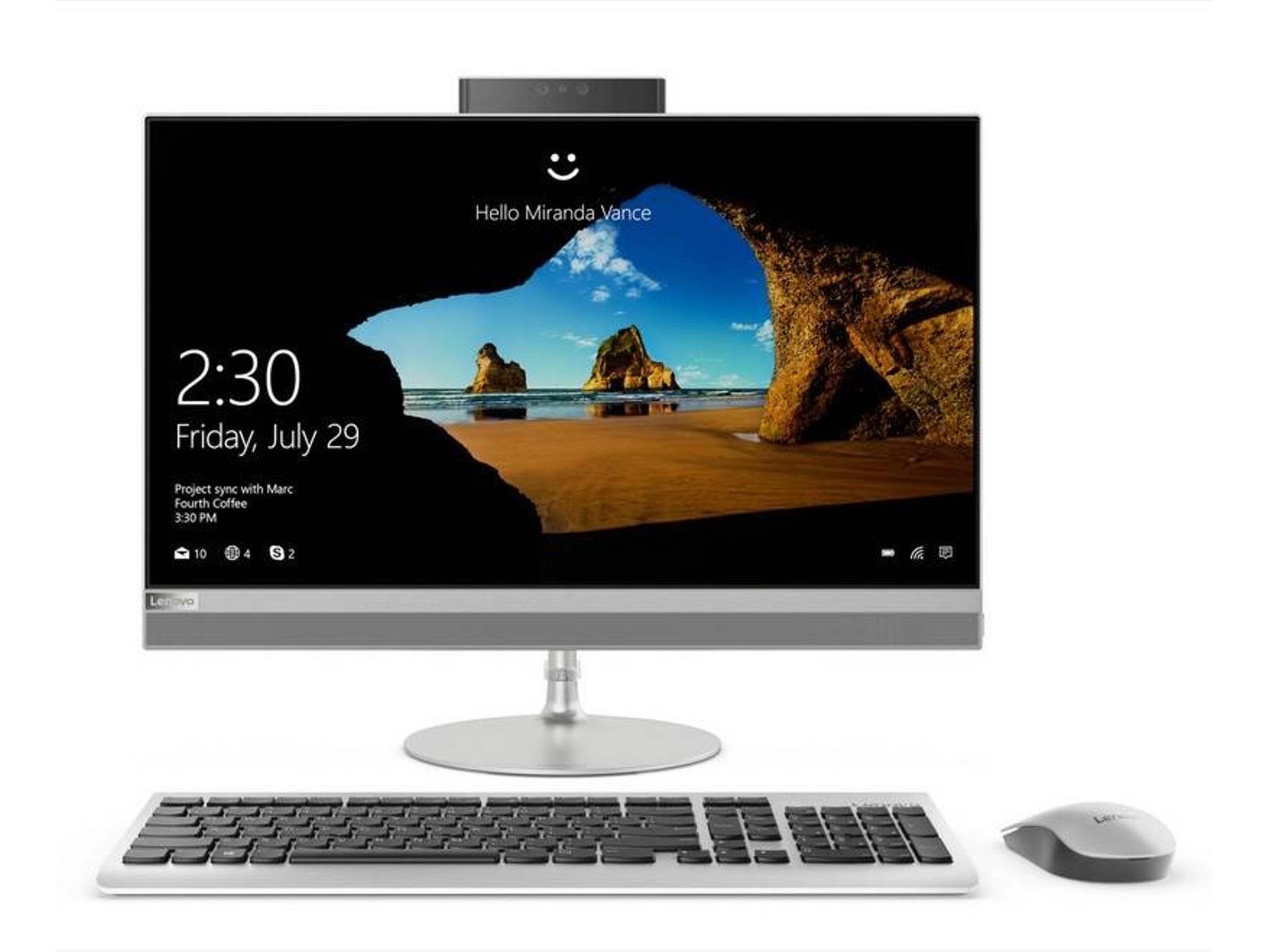 All in One LENOVO IdeaCentre AIO 520-27ICB - F0DE005USP (27'' - Intel ...