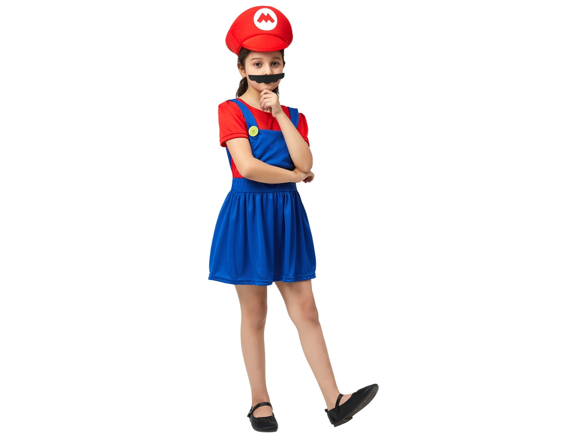 Disfraz de Mario, disfraz oficial de Super Mario Bros., con sombrero y ...