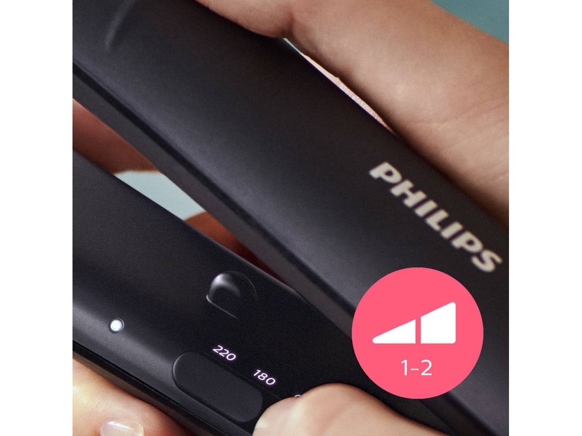 Plancha de Pelo BHS375/00 PHILIPS BHS375/00 (Cerámica - 180-220ºC ...