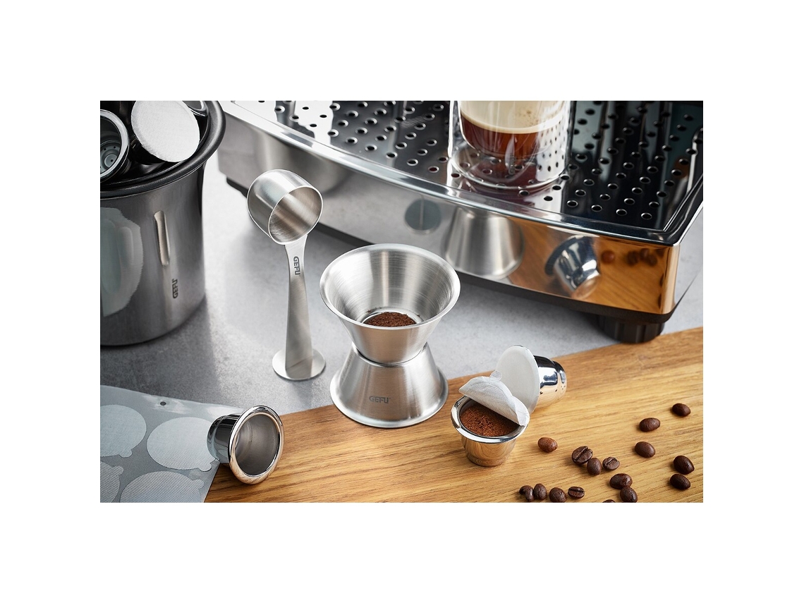 Embudo y dispensador de café con taza GEFU Conscio
