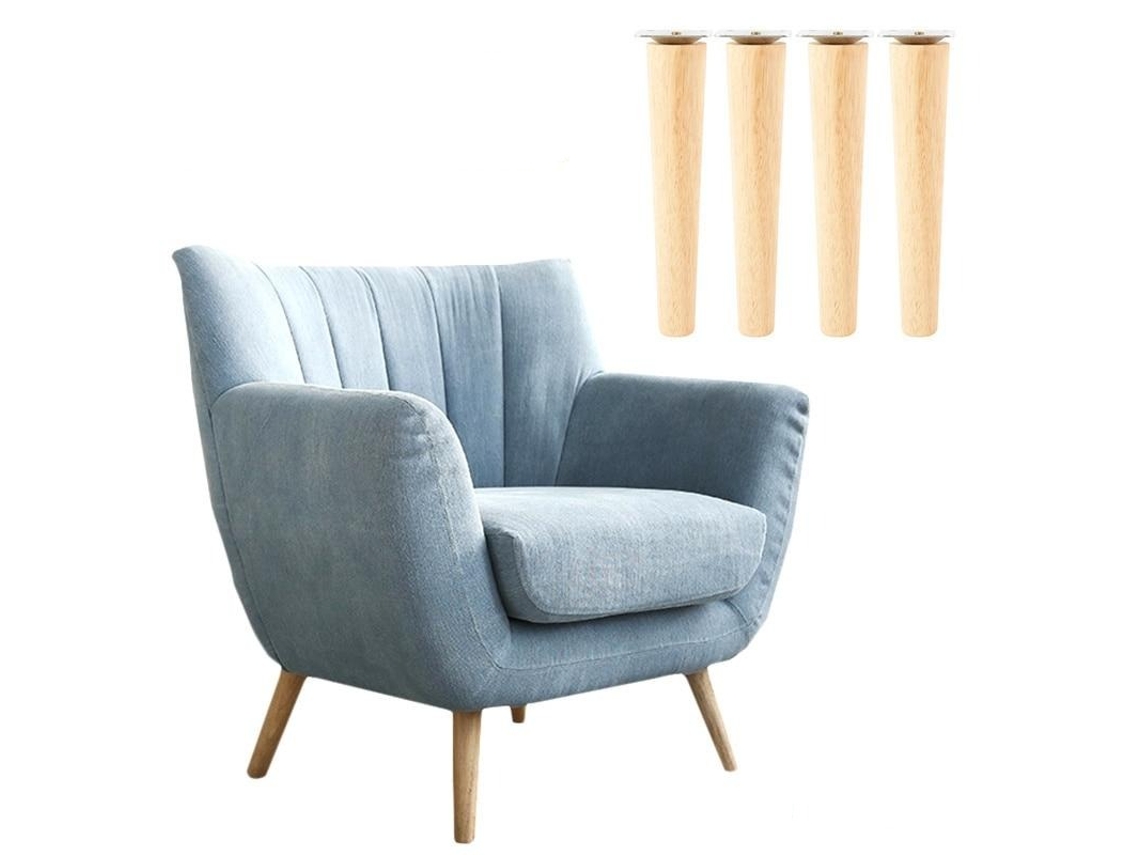 Pies De Sofá SLOWMOOSE De Madera Y Pies De Mesa De Centro Con Placas De ...