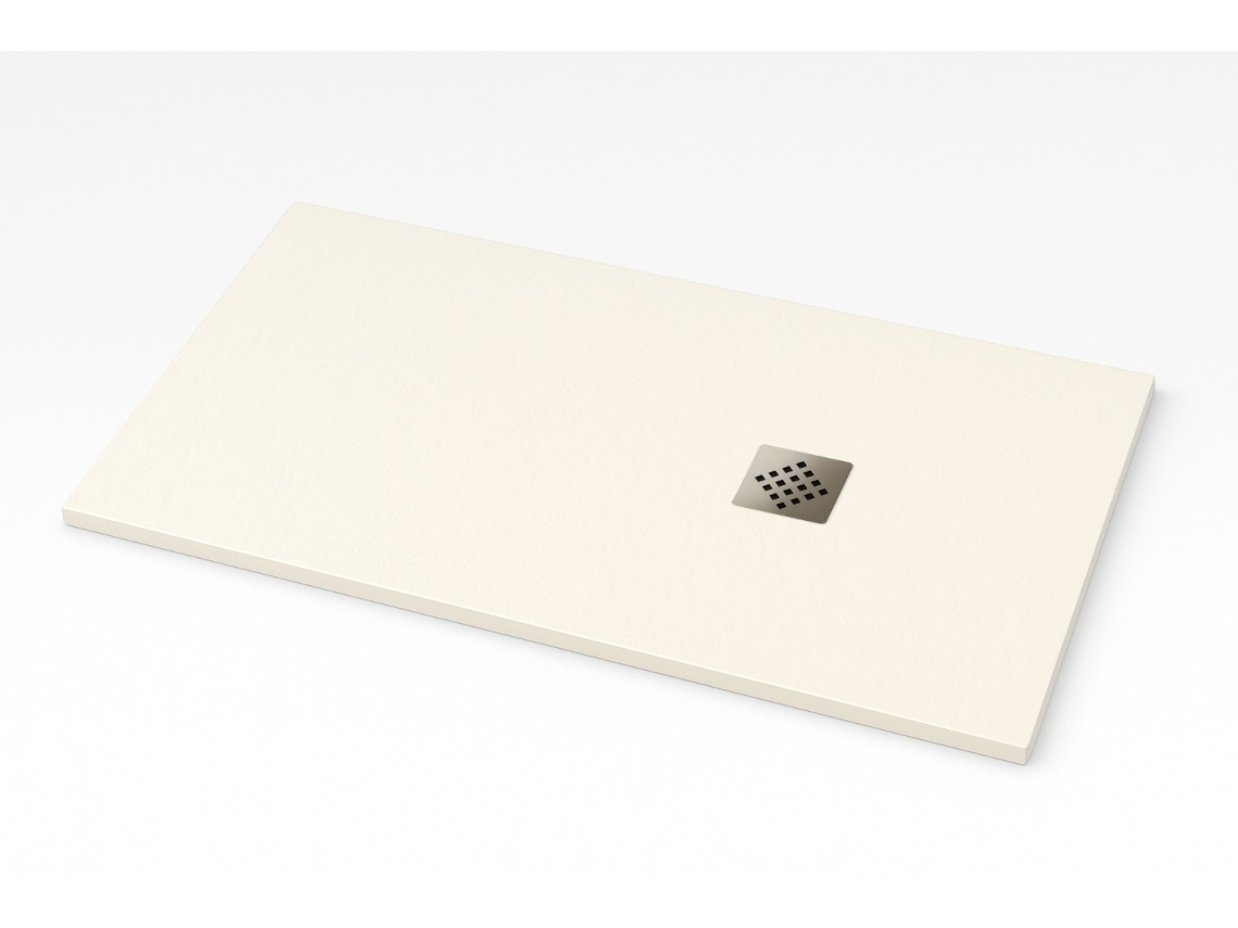 Plato de ducha extraplano Ardesia 80x140 cm, color blanco hielo RAL ...