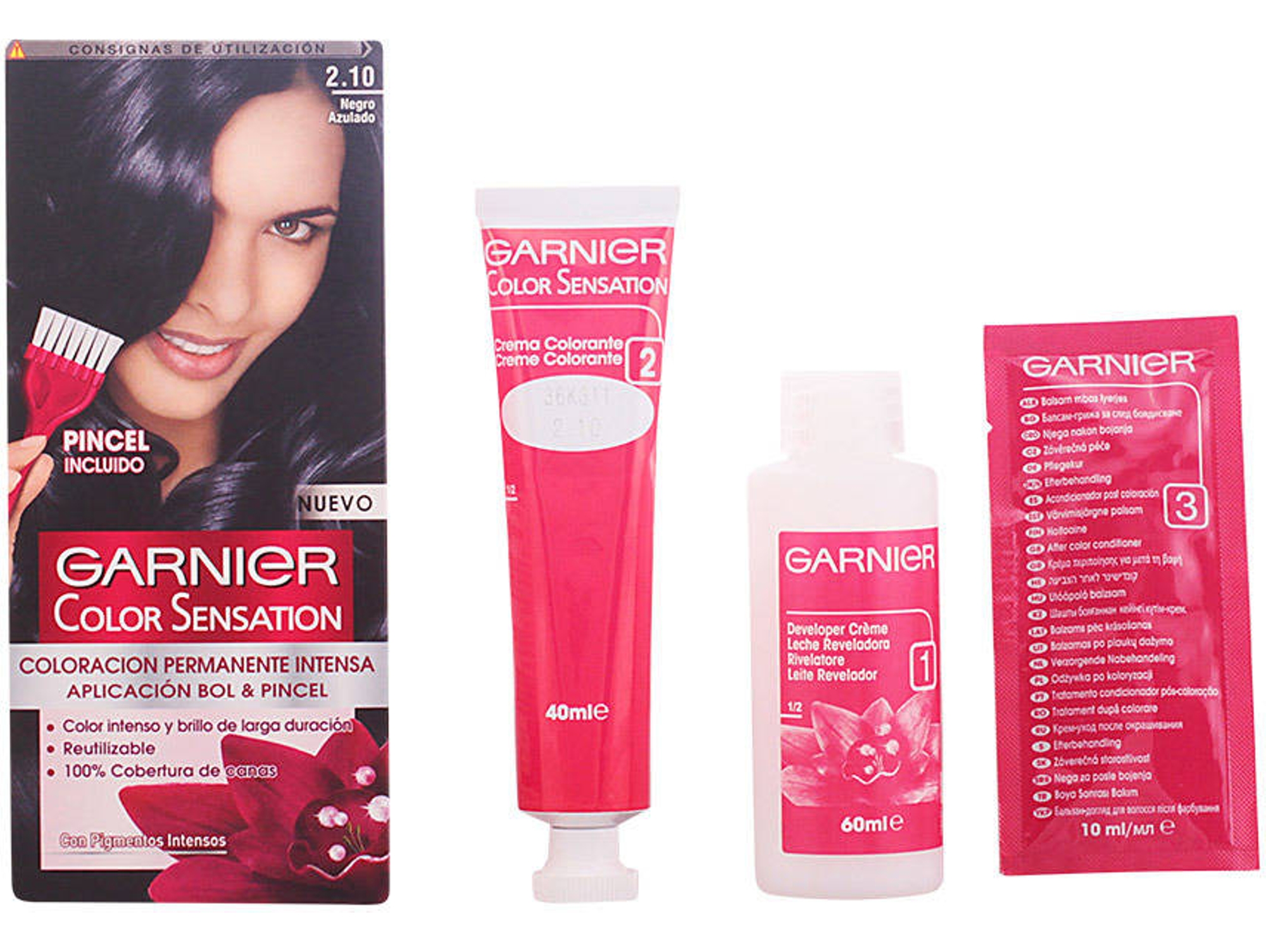 Tinte de Cabello GARNIER Color Sensation N2.10 Nego Azulado | Worten.es