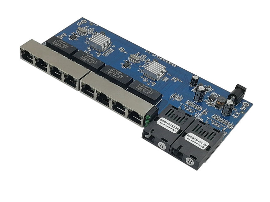 Convertidor de Medios de Fibra Óptica Puerto Utp SLOWMOOSE (Con Módulo ...