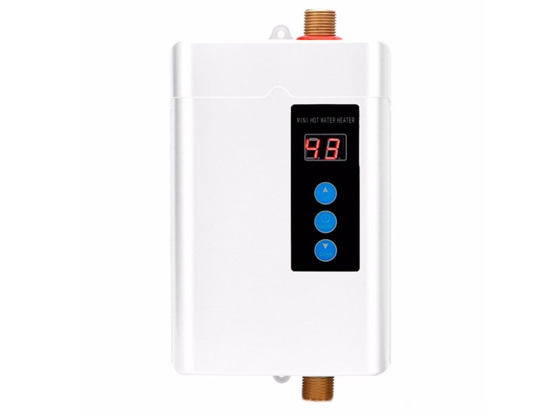 Calentador de agua eléctrico sin tanque, 220V 4000W Mini calentador de agua eléctrico ...