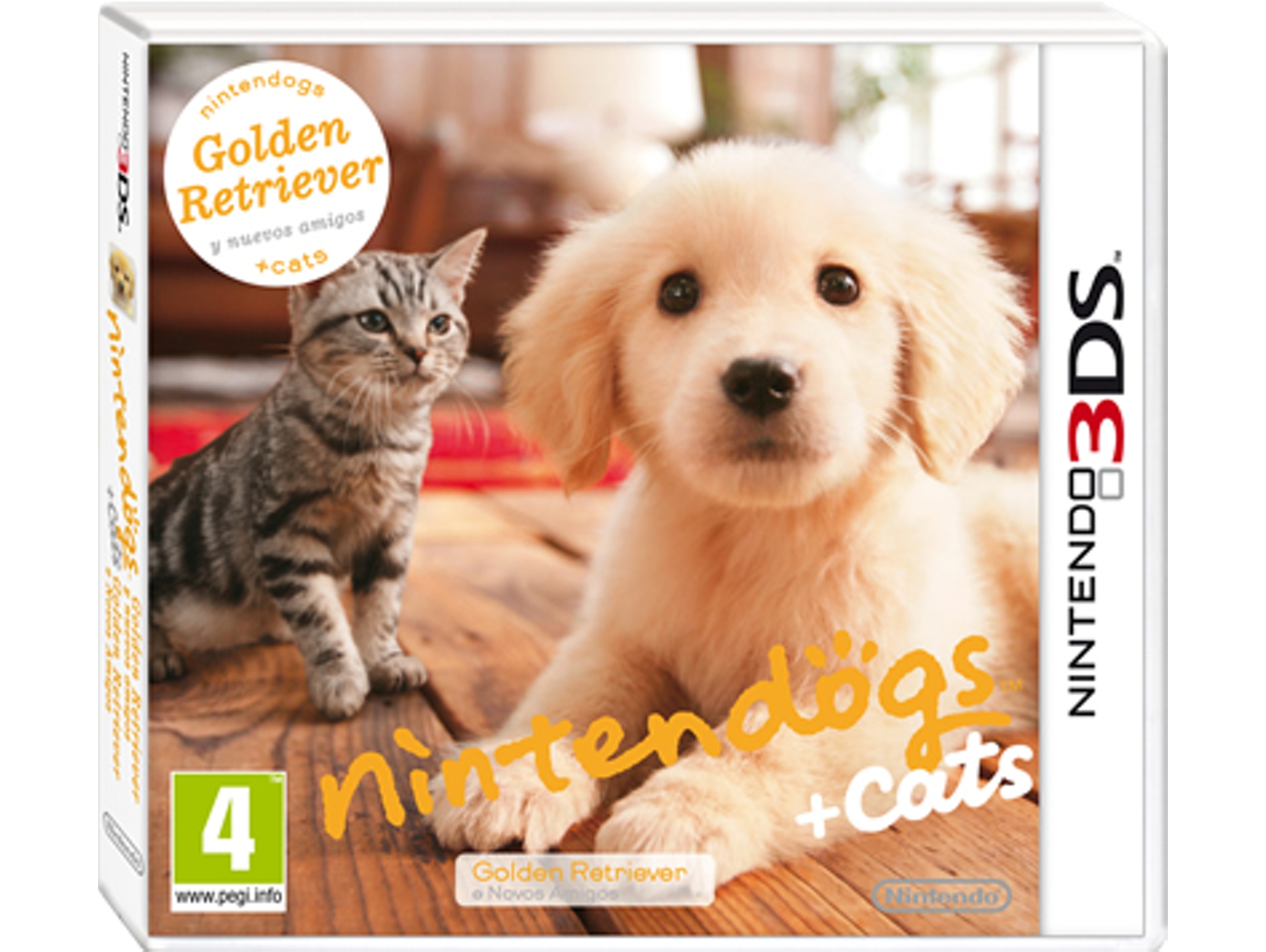 Juego Nintendo 3DS Nintendogs + Cats: Golden Retriever y Nuevos Amigos
