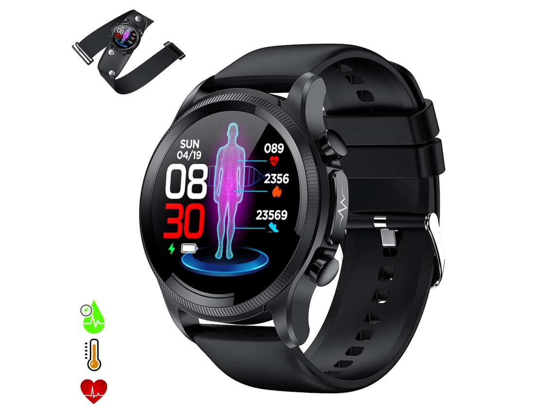 Smartwatch E400 con detección de glucosa en sangre, monitor de presión ...