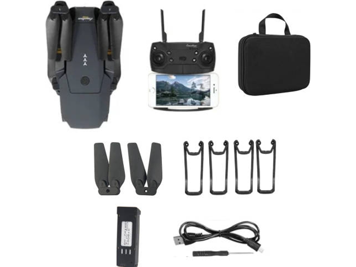 Drone EACHINE E58 (4K - Autonomía: Hasta 8 minutos - Negro) | Worten.es