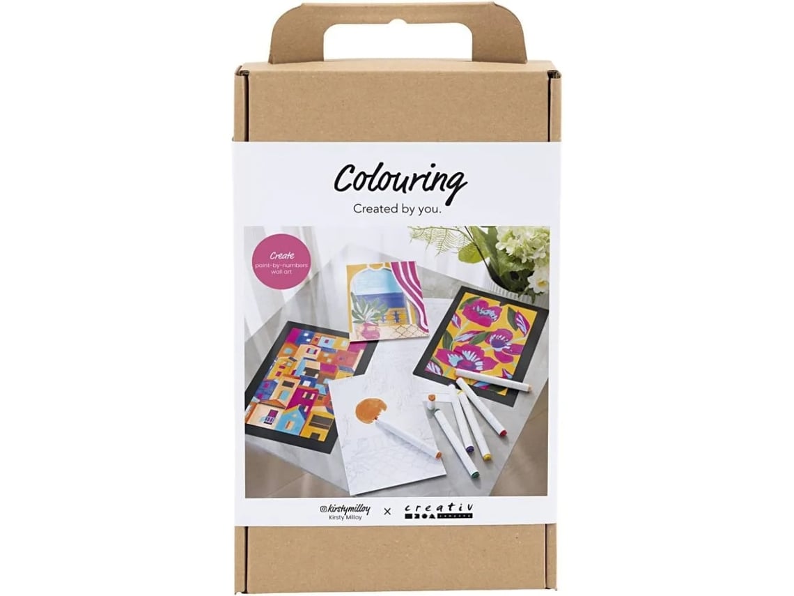 Kit de actividades Creativ Company para colorear con marcadores a base ...
