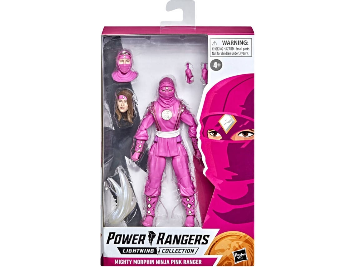 Figura de Jugar HASBRO Prg Lc Ninjetti Pink Ranger Kim (Edad Minima: 4 ...