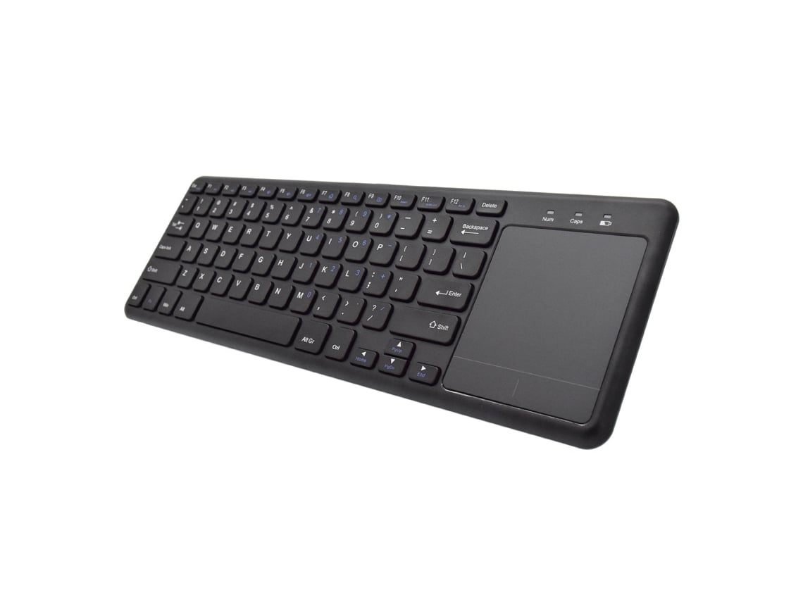 Teclado inalámbrico con panel táctil, compacto, multitáctil integrado y ...