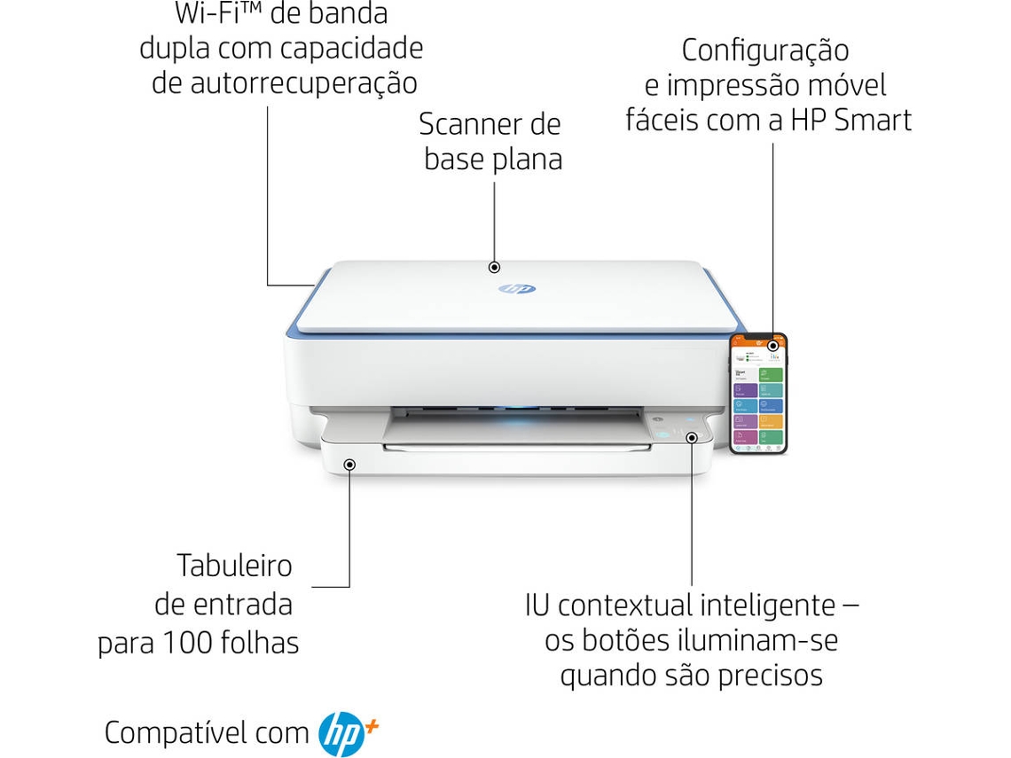 Impresora HP Envy 6010e (Multifunción - Inyección de tinta - Wi-Fi ...