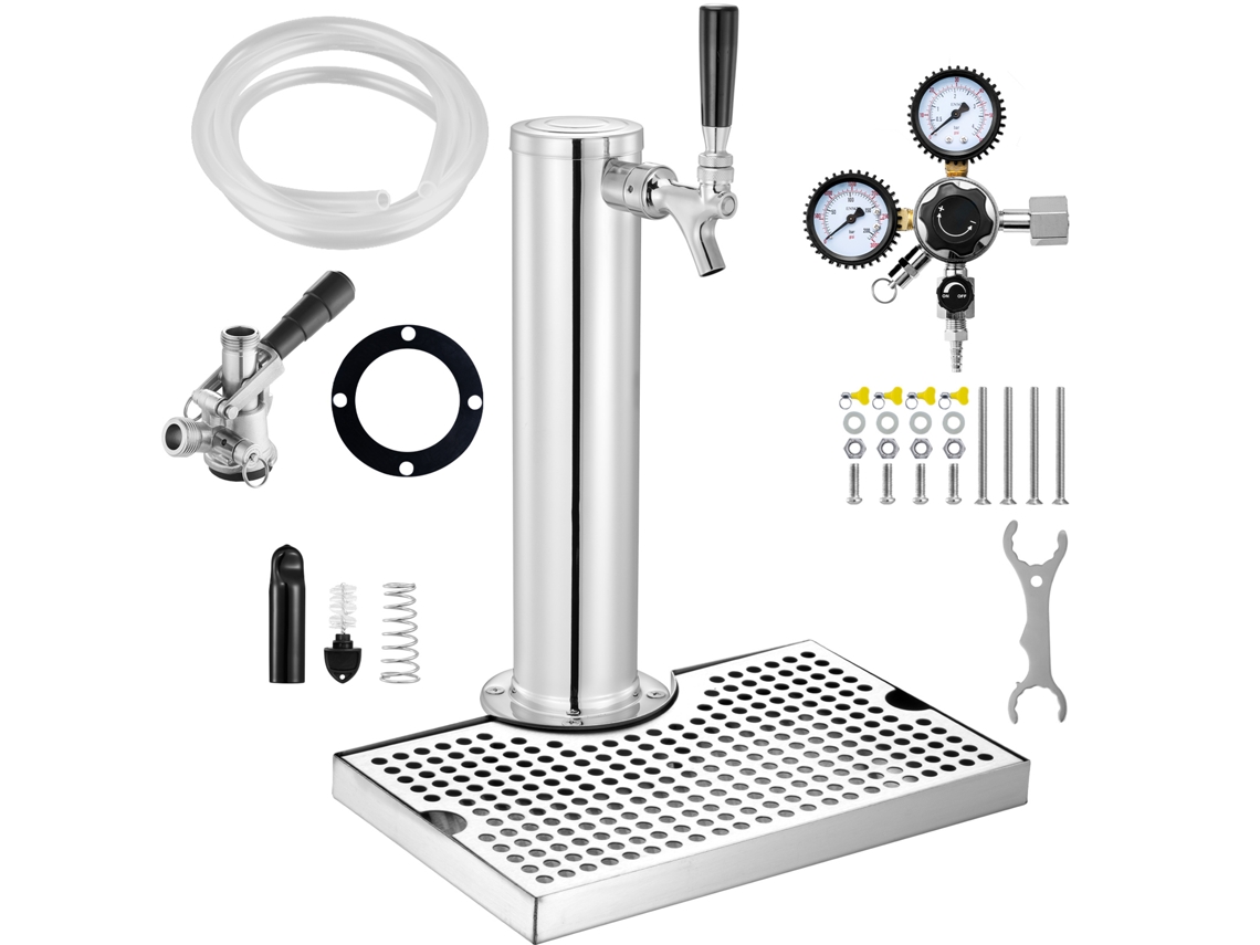 Kit de torre dispensadora de cerveza Succebuy: grifo simple y medidor ...