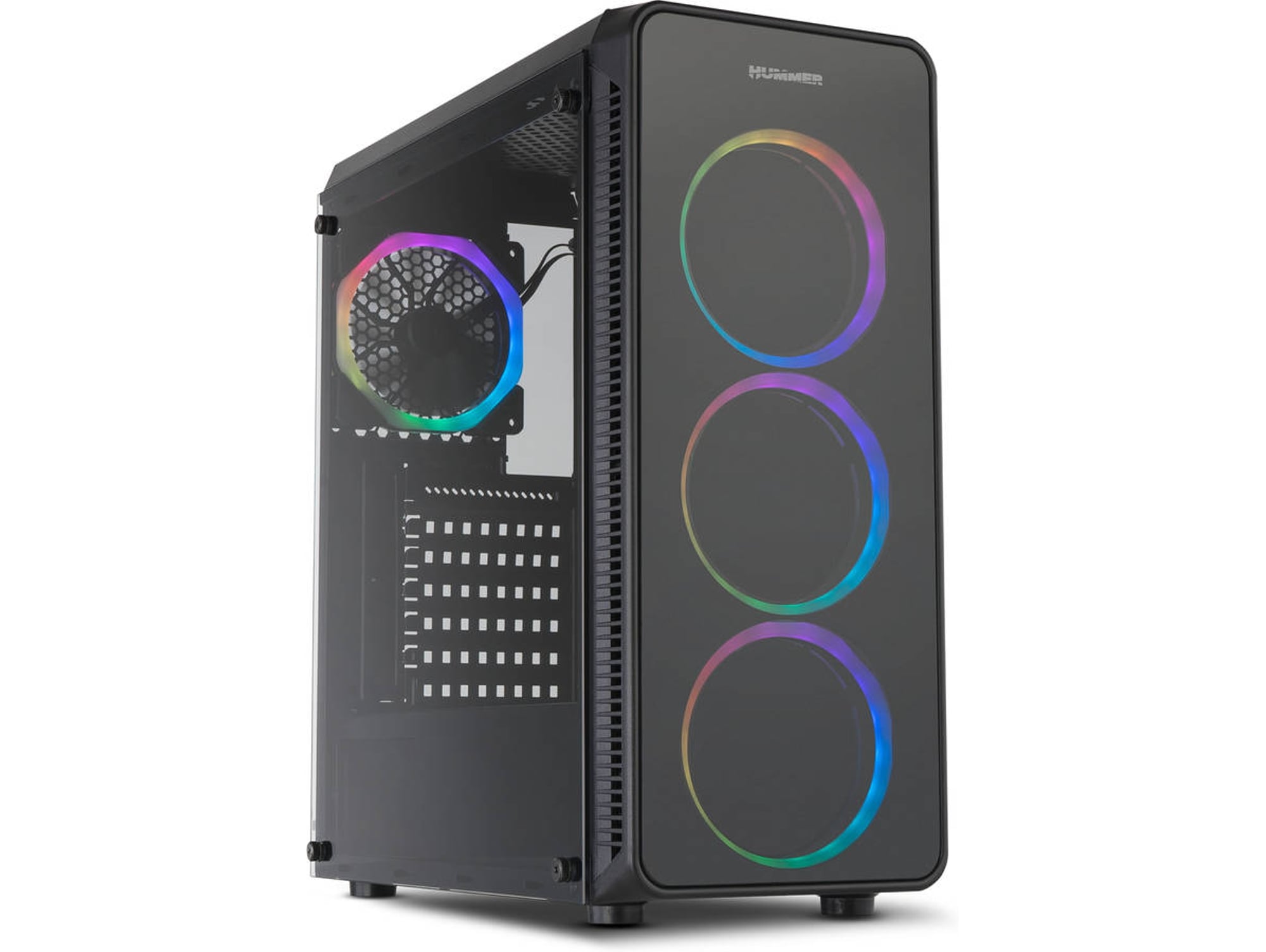 Caja PC NOX Hummer TGM (ATX Mid Tower - Negro) | Worten.es