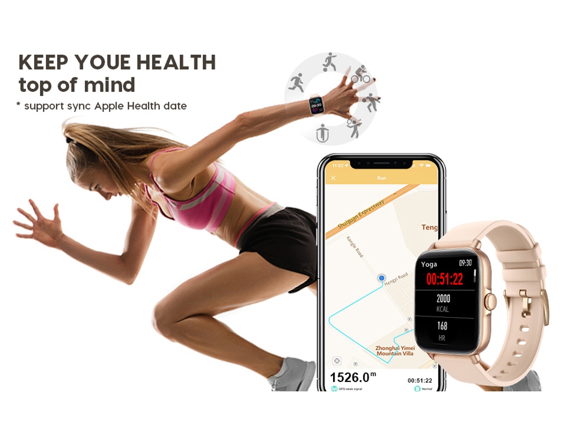 Smartwatch CHRONUS Llamadas Bluetooth Monitorización de Salud Deportiva ...