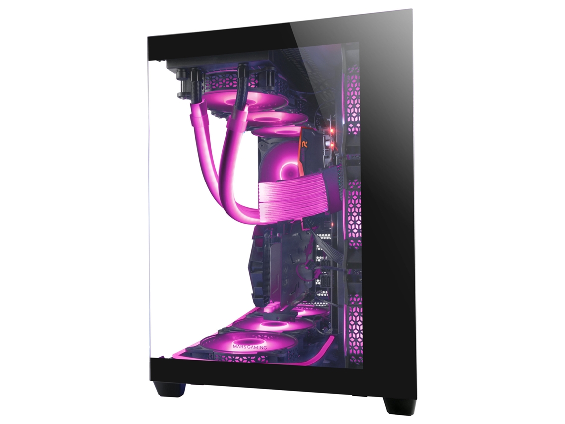 Caja Semitorre MARS GAMING Xxl E-Atx Mcv4 Negro Ventana Vidrio Templado ...