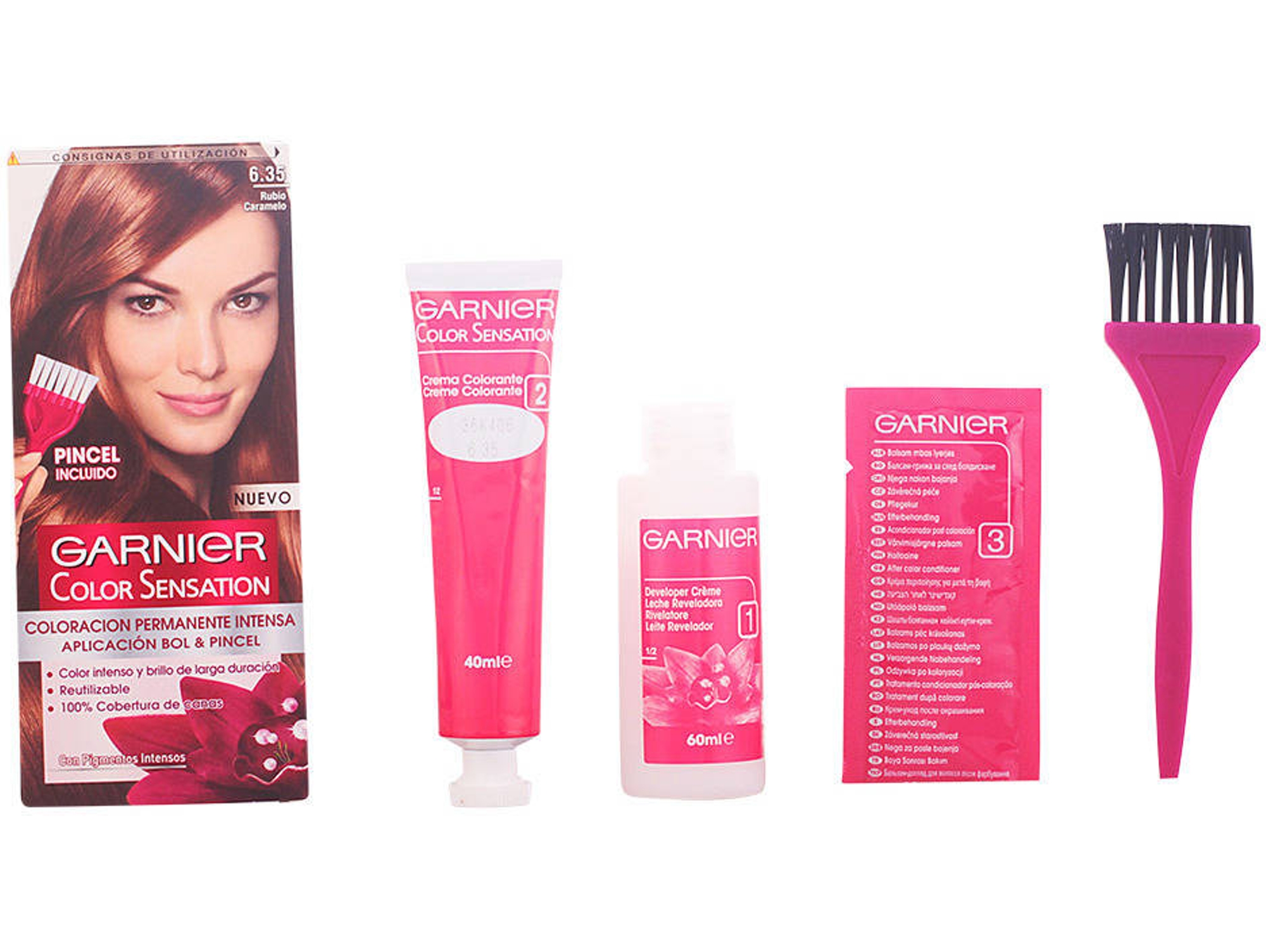 Tinte de Cabello GARNIER Color Sensation N6.35 Rubio Caramelo | Worten.es