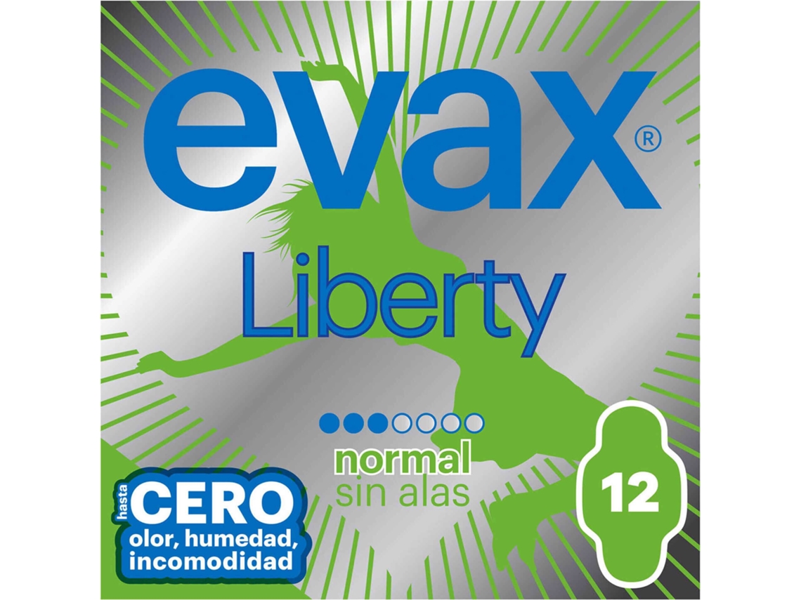 Compresas Higiénicas EVAX Liberty Normales (12 un) | Worten.es