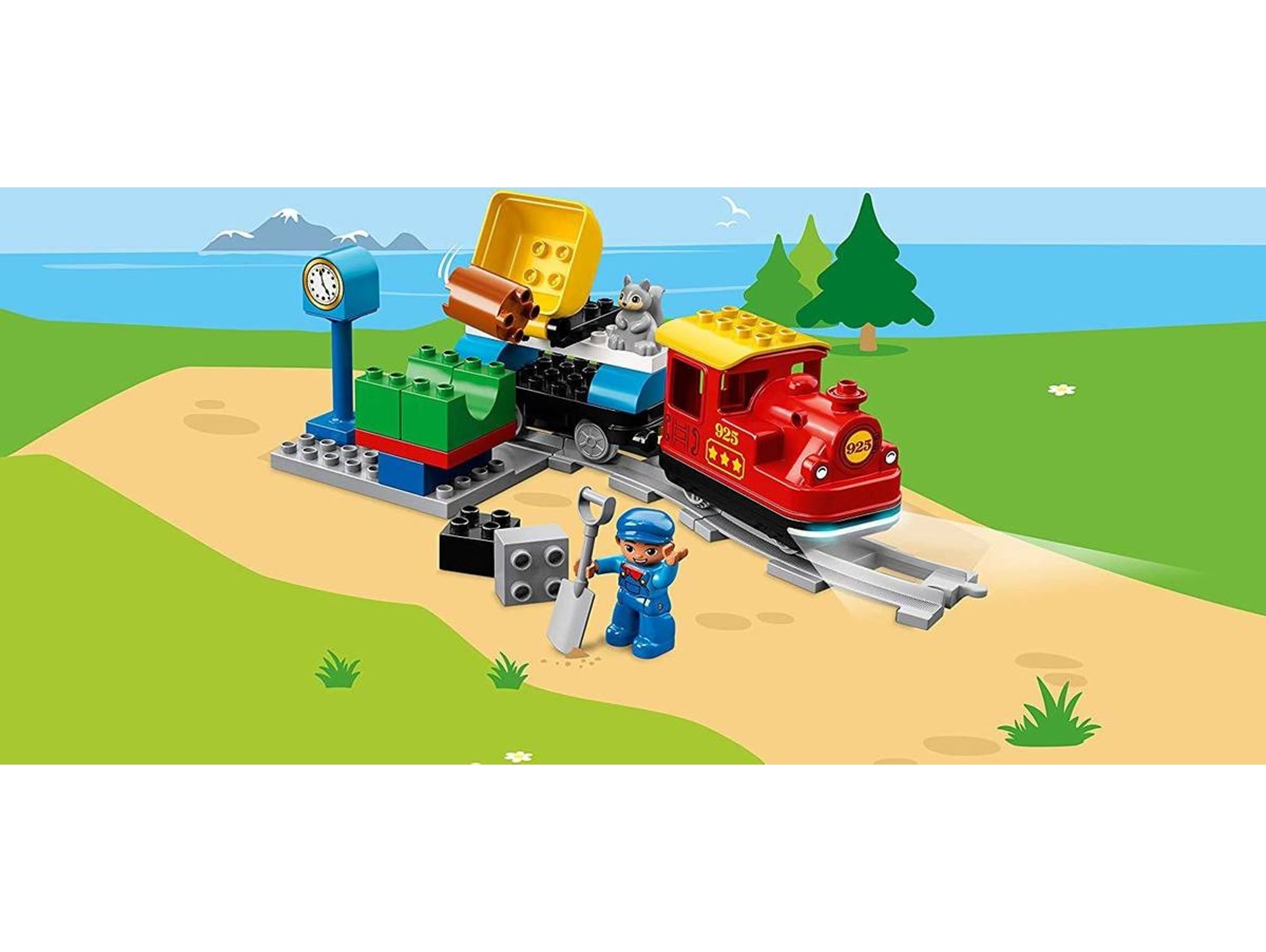 LEGO Duplo: Tren de vapor - 10874 (Edad Mínima: 2 - 59 Piezas)