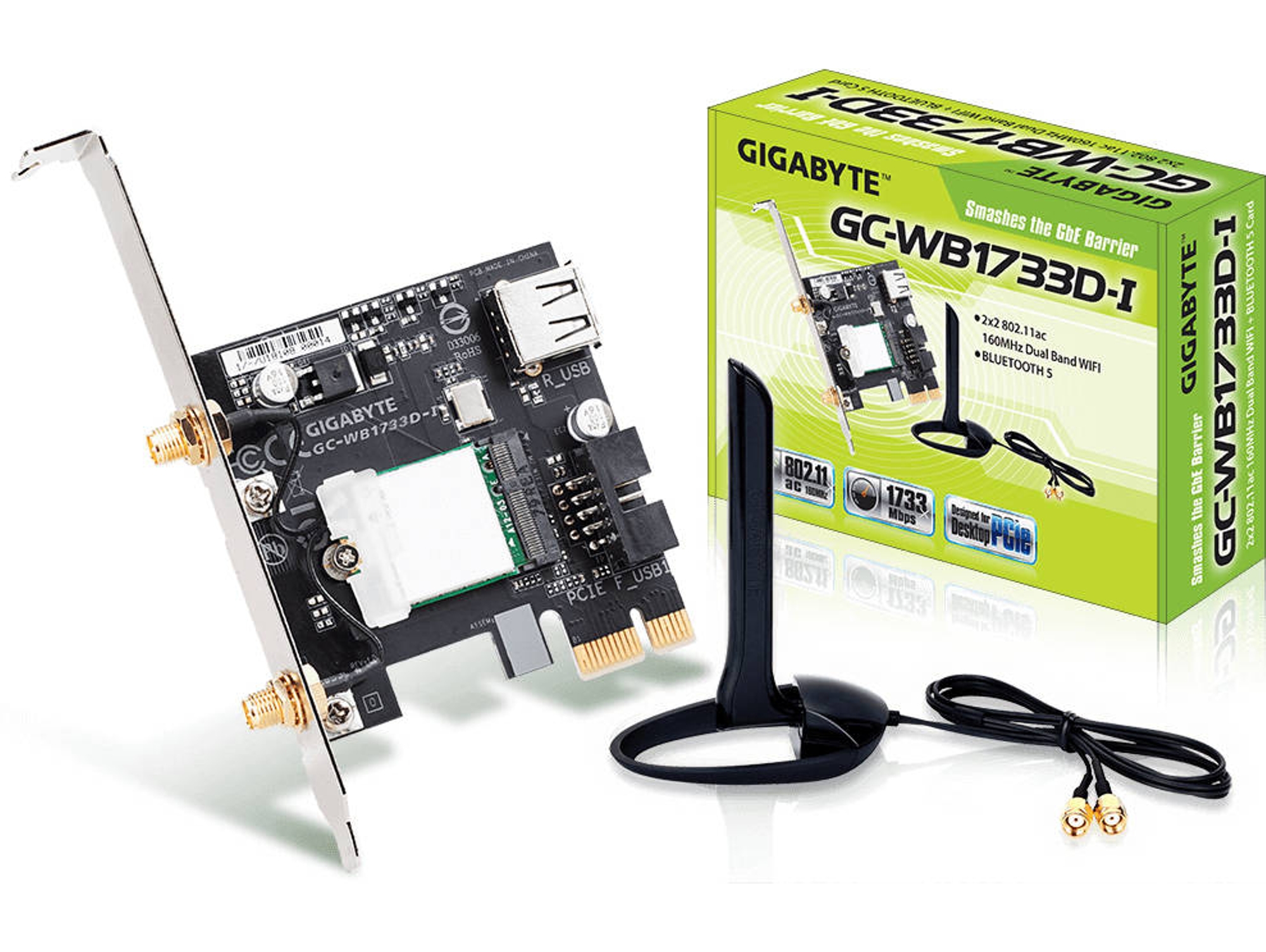Tarjeta de Red GIGABYTE GC-WB1733D-I | Worten.es
