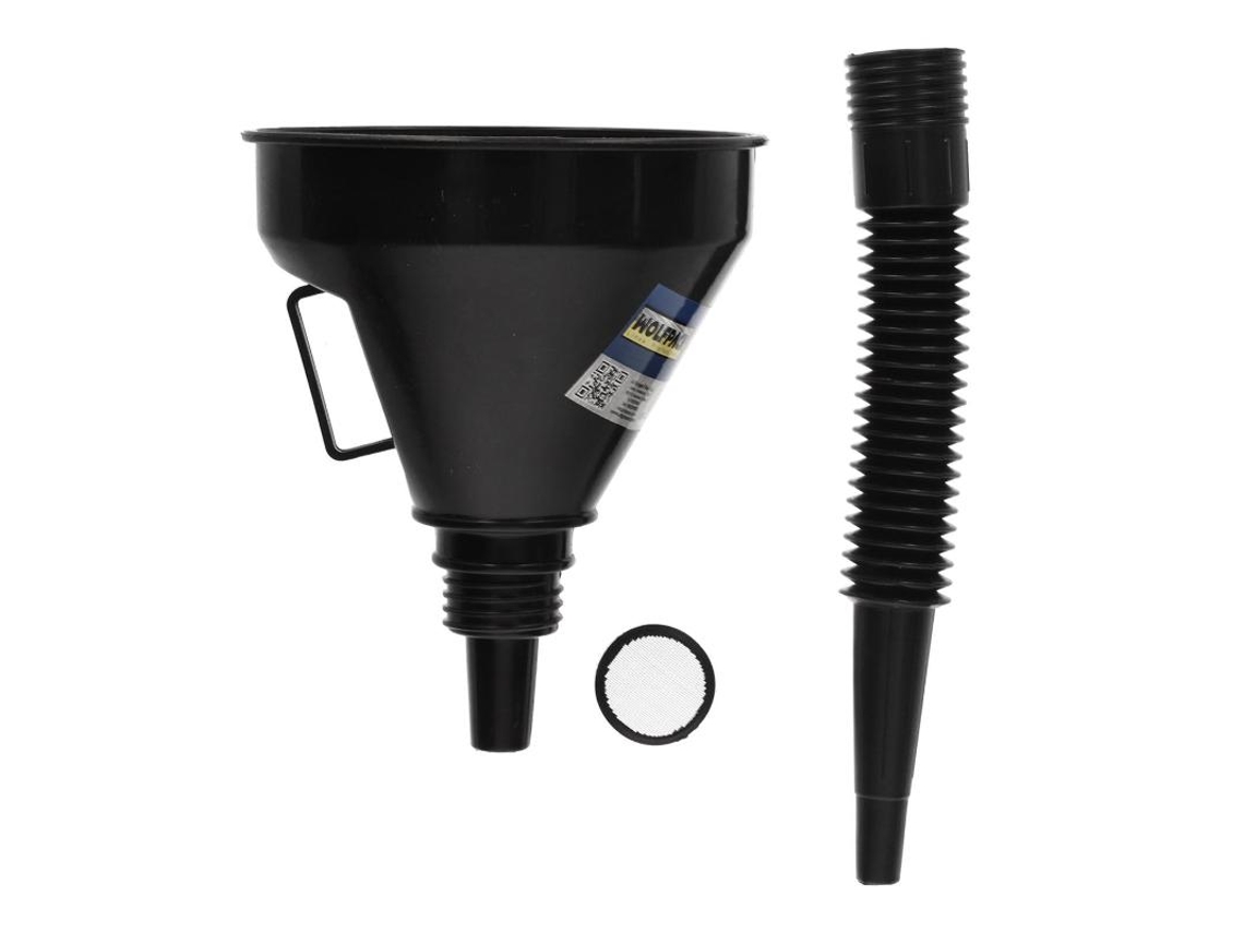 Embudo Boca Ancha Ø 145 mmCon Prolongador Flexible y Filtro Metalico ...