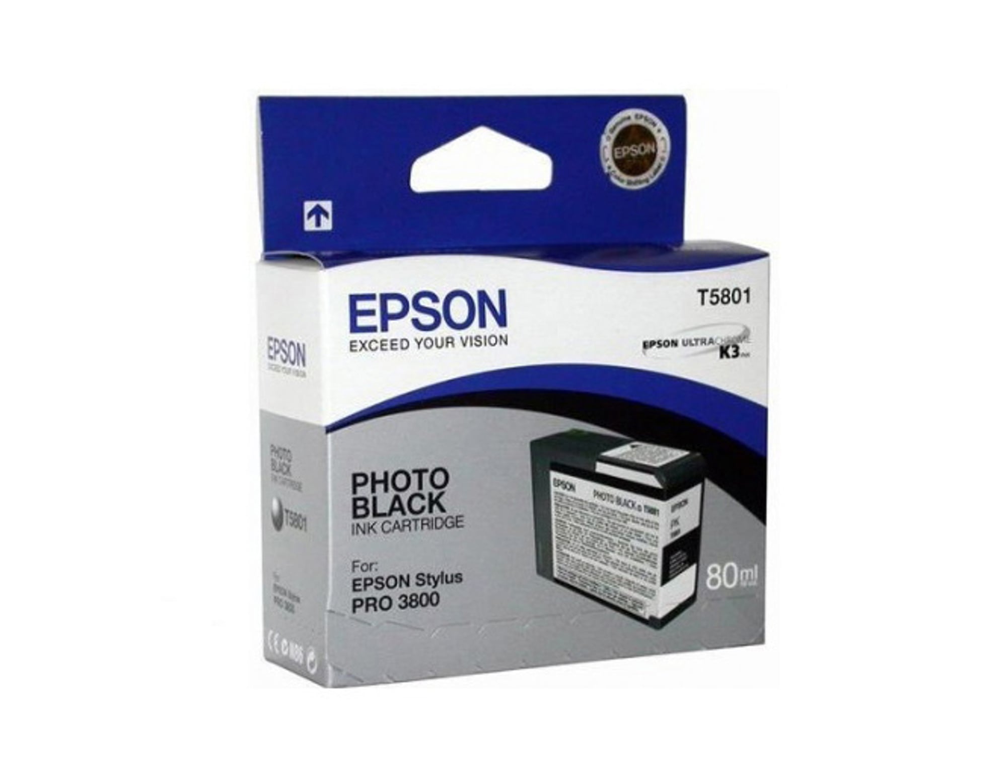 Cartucho de tinta original EPSON, T5801 80 ml , Negro foto, C13T580100 ...