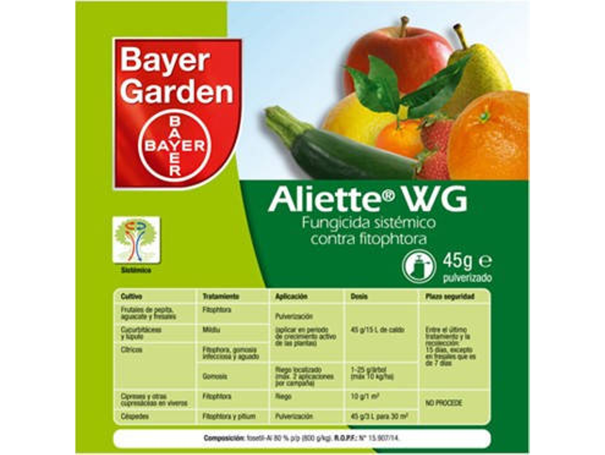 Fungicidas BAYER GARDEN Aliette WG | Worten.es