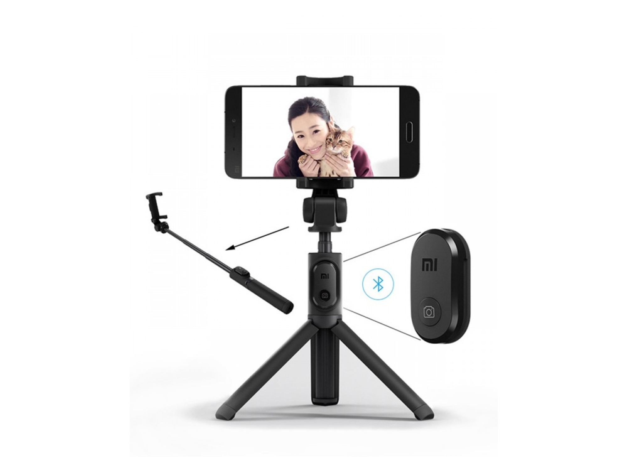 Palo Selfie XIAOMI Mi Selfie Trípode Stick Negro Palo Selfie XIAOMI Mi Selfie Trípode Stick Negro