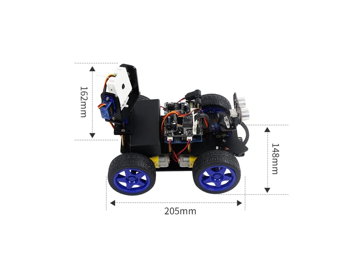 Módulo Ultrasónico Luminiscente, Coche Robot Inteligente, Cámara Wifi ...