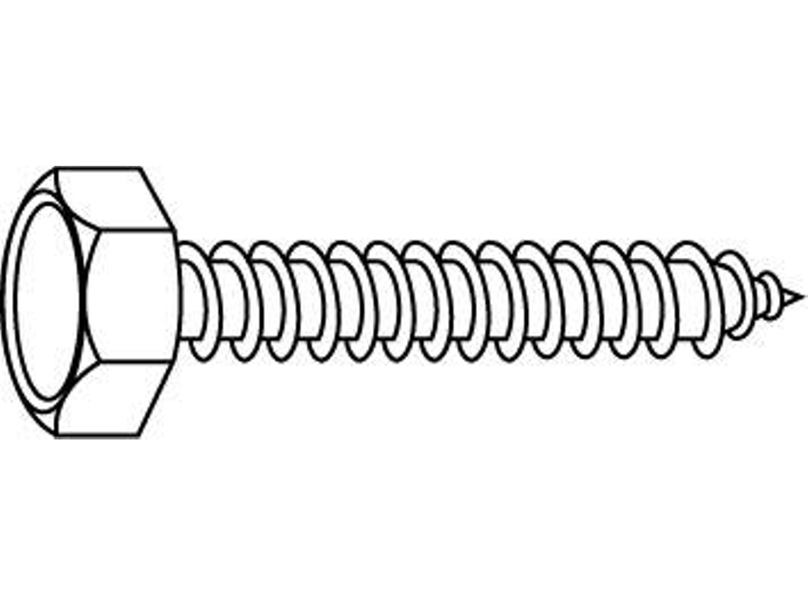 Tornillo CHEMITOOL Autoperforante Cabeza Hexagonal DIN 7976C 6,3x19 ...