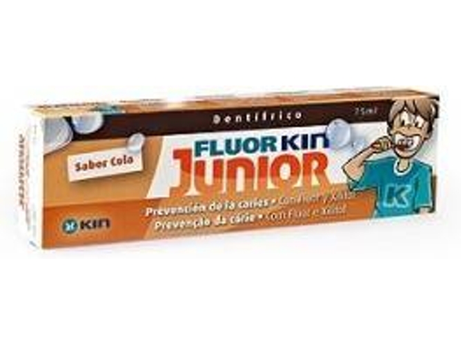 Pasta de dientes KIN Fluor Kin Junior Cola (75 ml)