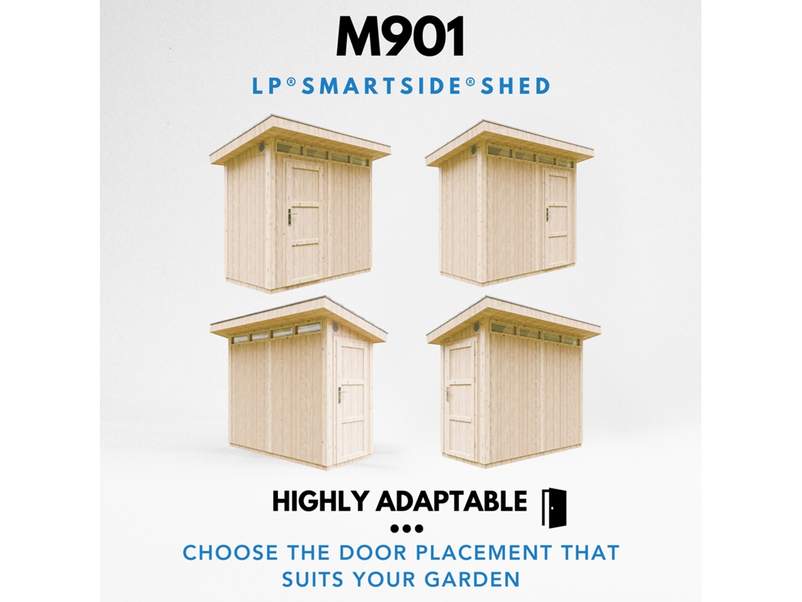 Caseta Jardin Exterior paneles a base de Madera LP SmartSide 3m2 con ...