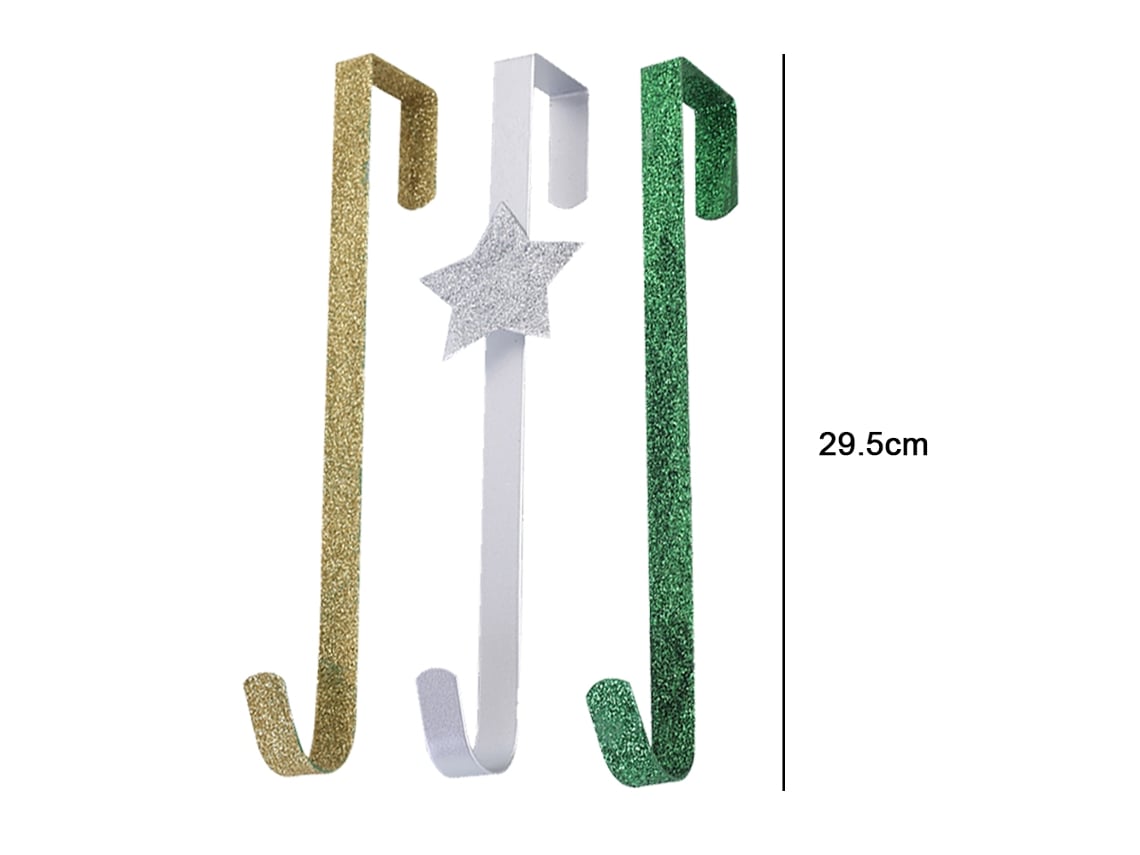 Gancho de metal de corona para corona de Navidad sobre el colgador de ...