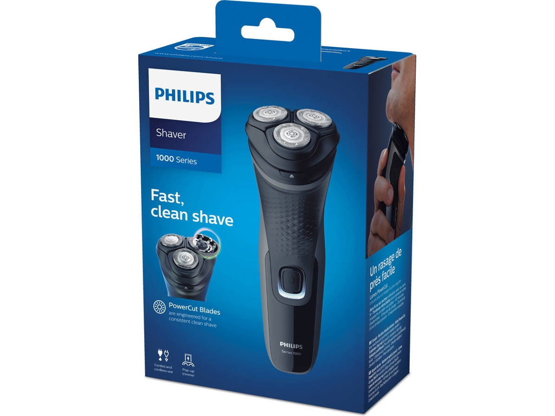 Afeitadora PHILIPS S1231/41 (Autonomía 40 min - Cortador de Patillas)