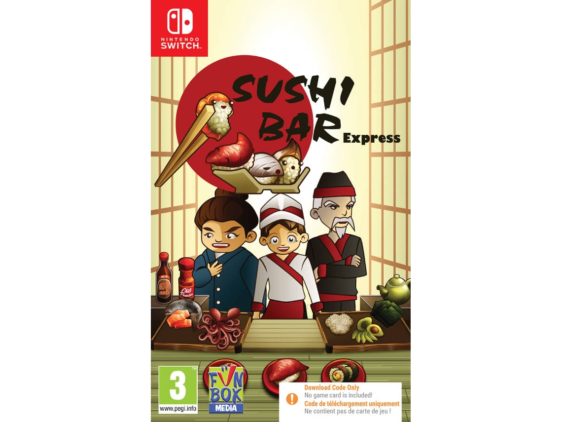 Juego Nintendo Switch Sushi Bar Express (Código de Descarga en la Caja ...