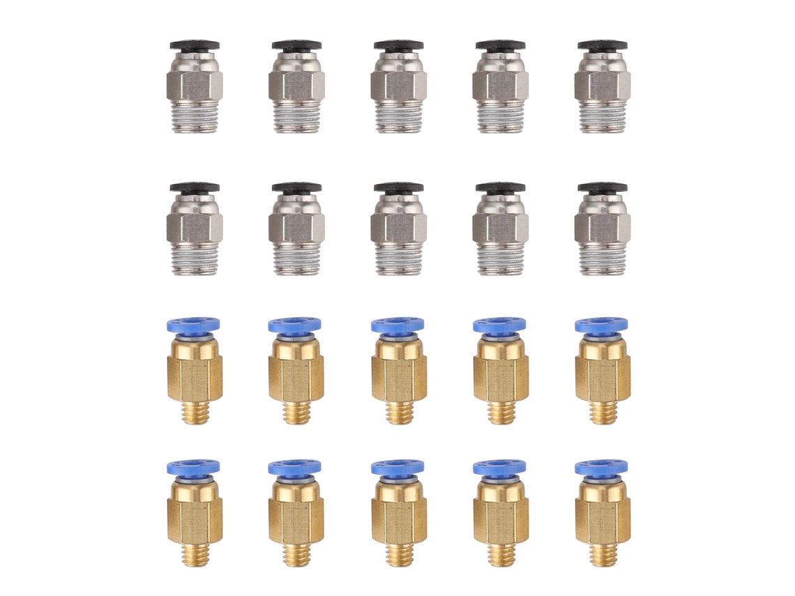 Conector Neumático Push Pc4 M6 10 Unidades Conector Neumático Push Pc4 ...