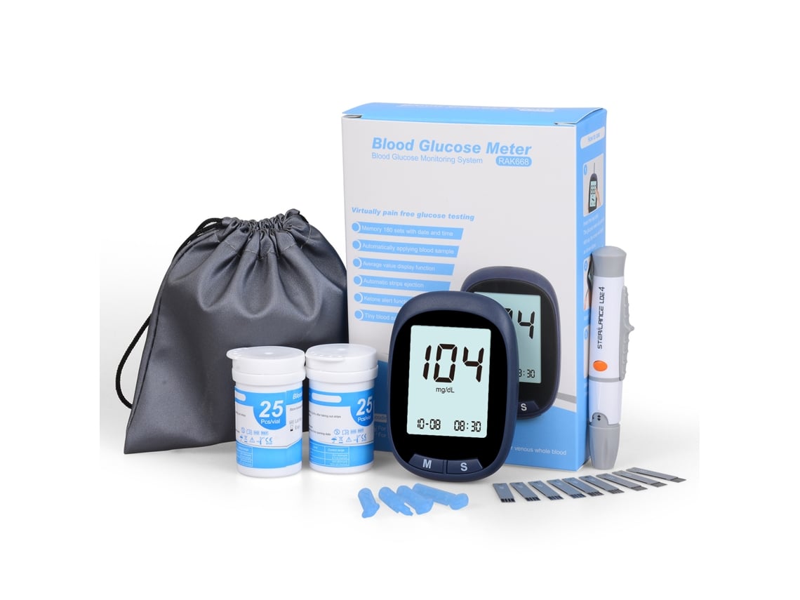Kit de prueba de glucosa en sangre para diabetes Eifson (25 tiras ...