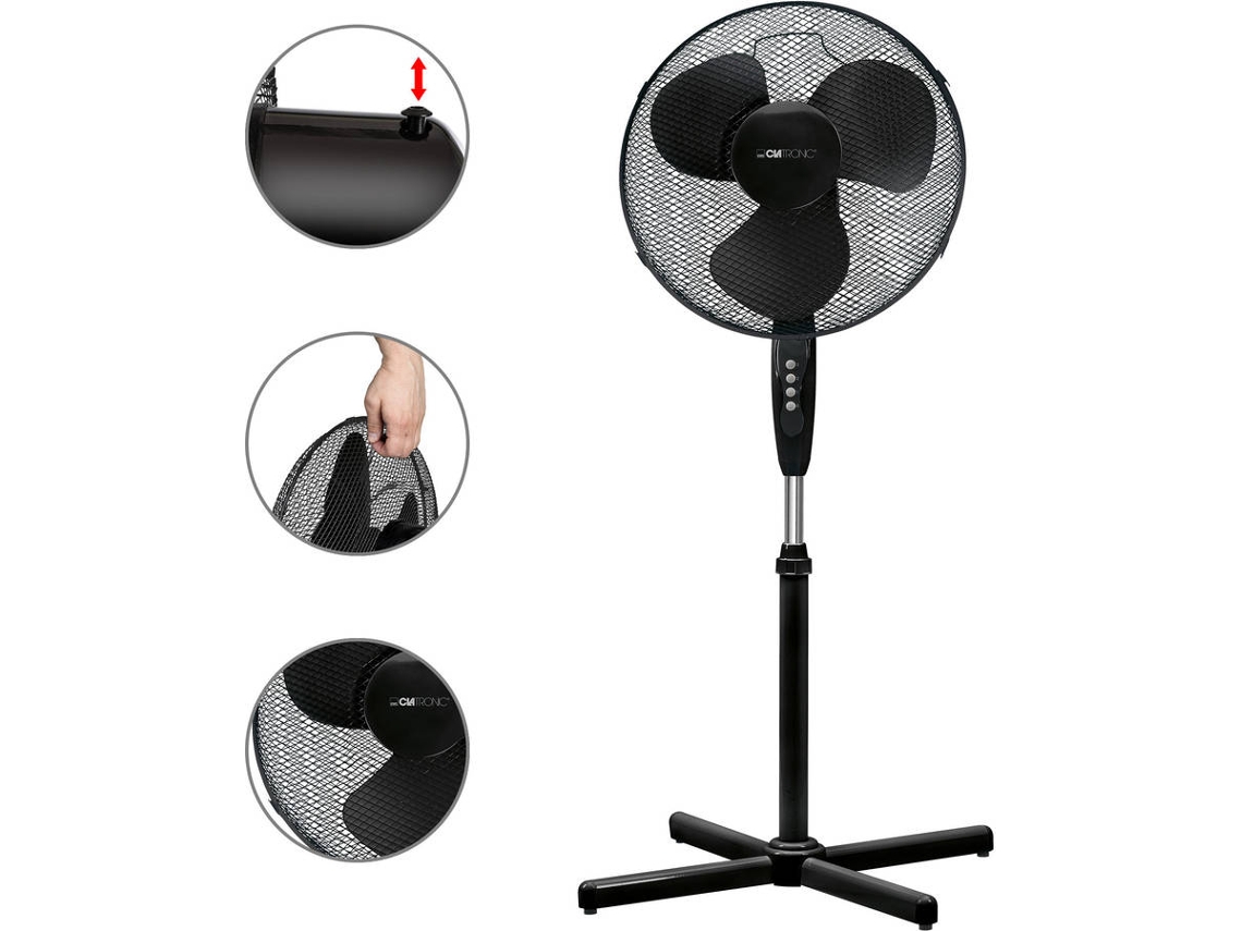 Ventilador De Pie Clatronic Vl 3603 3 Velocidades 45 W Diámetro 40