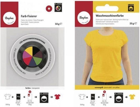 Fijador y Tinte Textil para Lavadora RAYHER Amarillo Sol