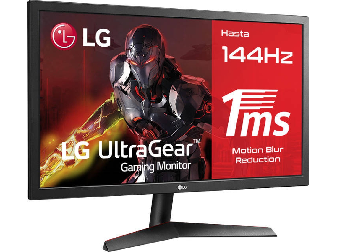 Monitor Gaming LG 24GL600F-B (24'' - 1 ms - 144 Hz - FreeSync) | Worten.es