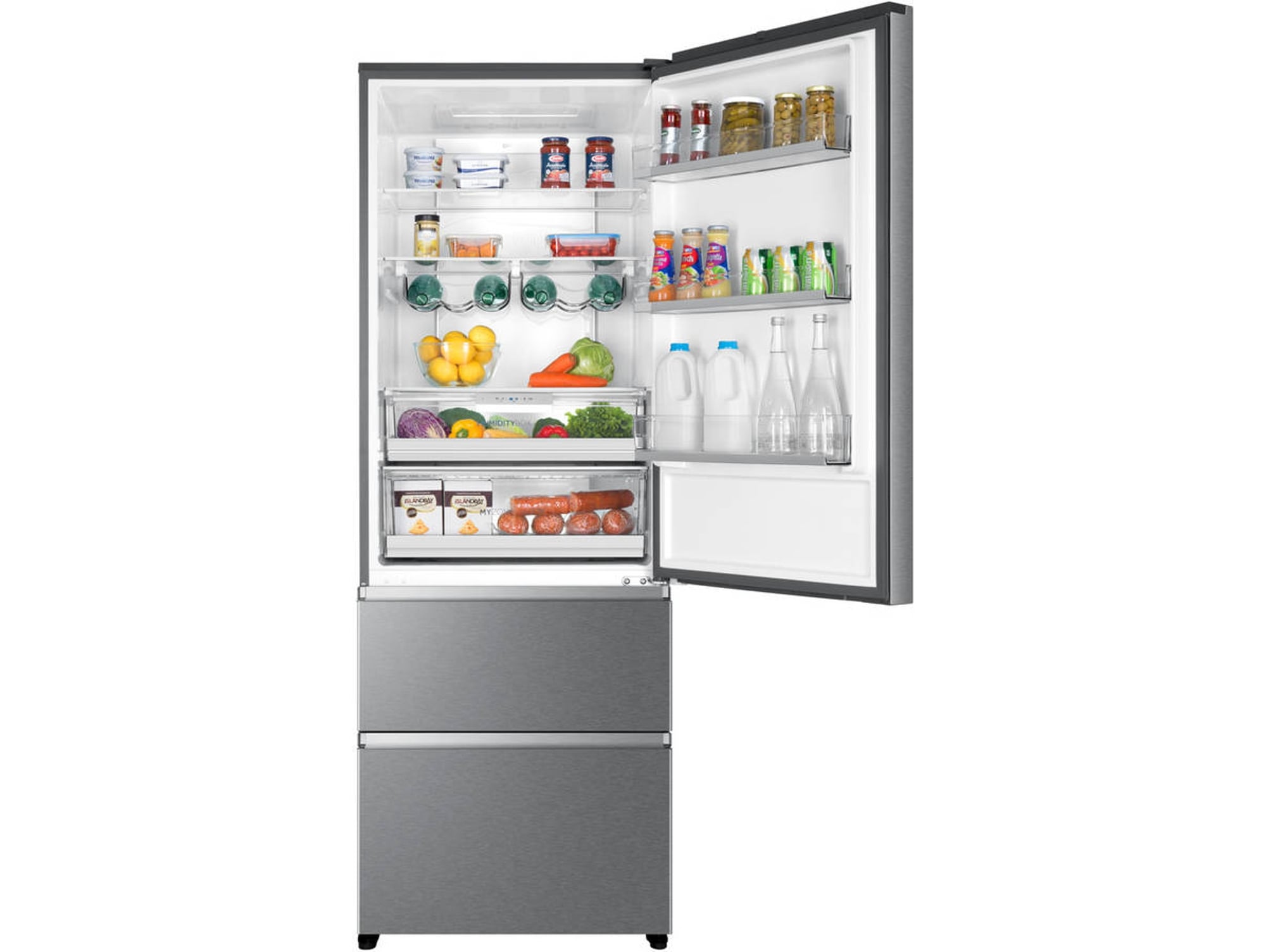 Frigorífico Combi HAIER A3FE744CPJ (No Frost - 200 cm - 460 L - Inox ...