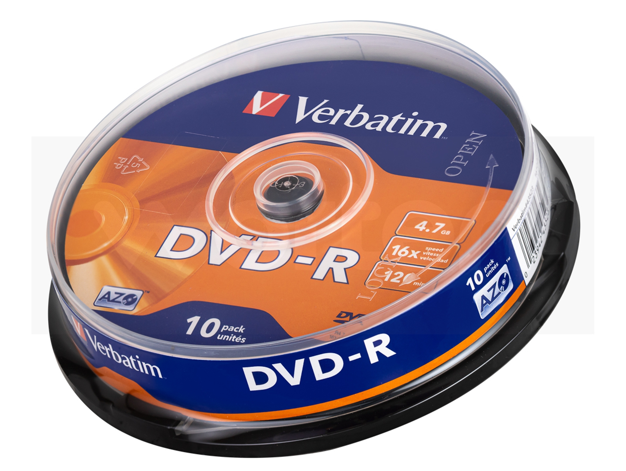 Caja 10 Dvd-R 16X VERBATIM