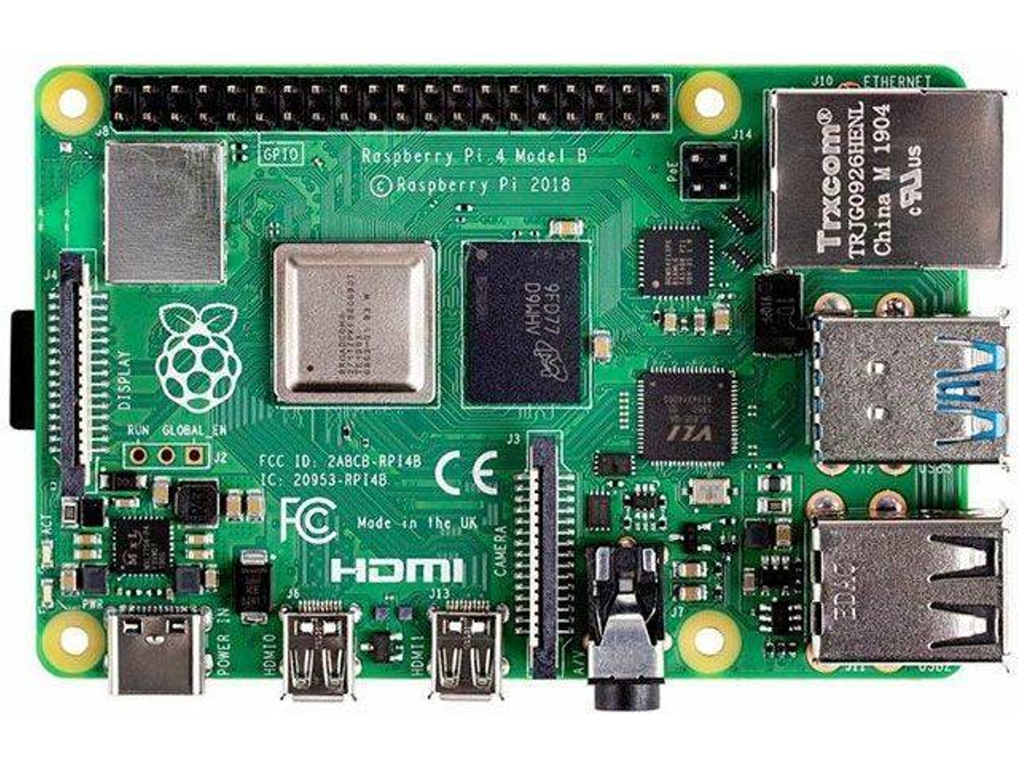Mini PC RASPBERRY PI 4 Modelo B (ARM Cortex-A72 - RAM: 2 GB) | Worten.es