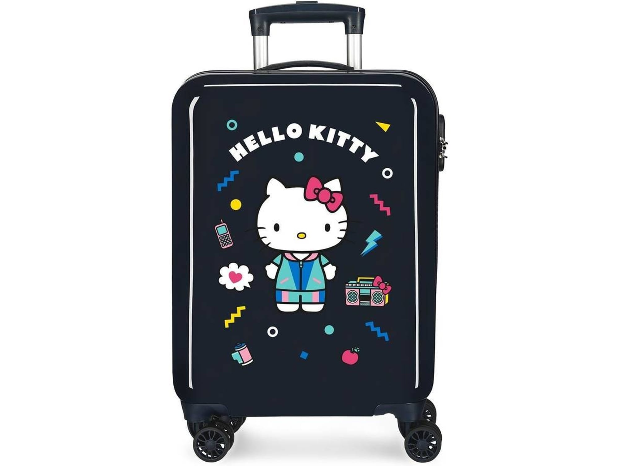 Maleta de Viaje HELLO KITTY Castle of Hello Kitty (Cabina - 35 L - Negro)