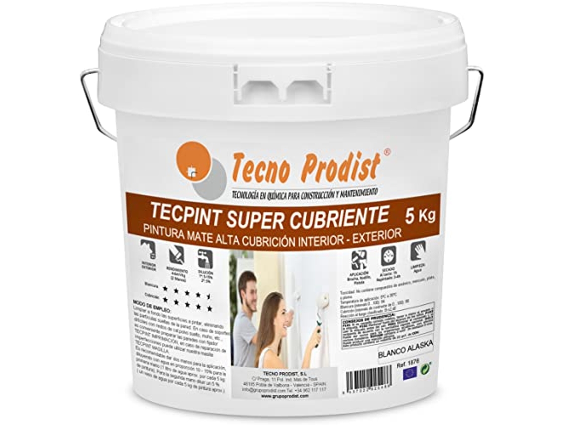 Tecpint Super Cubriente - Blanco - 5 Kg TECNOPRODIST | Worten.es