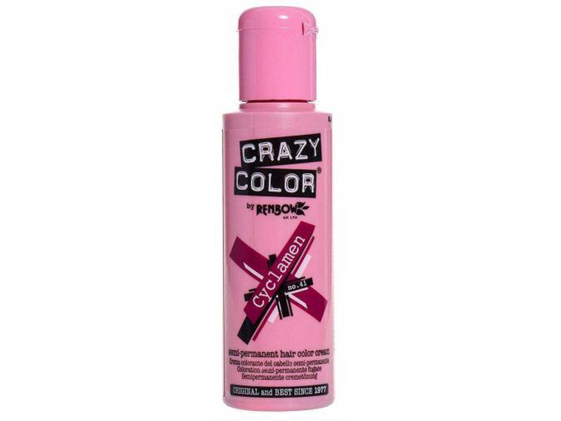 Tinte Semipermanente CRAZY COLOR Cyclamen no. 41 (100 ml) | Worten.es