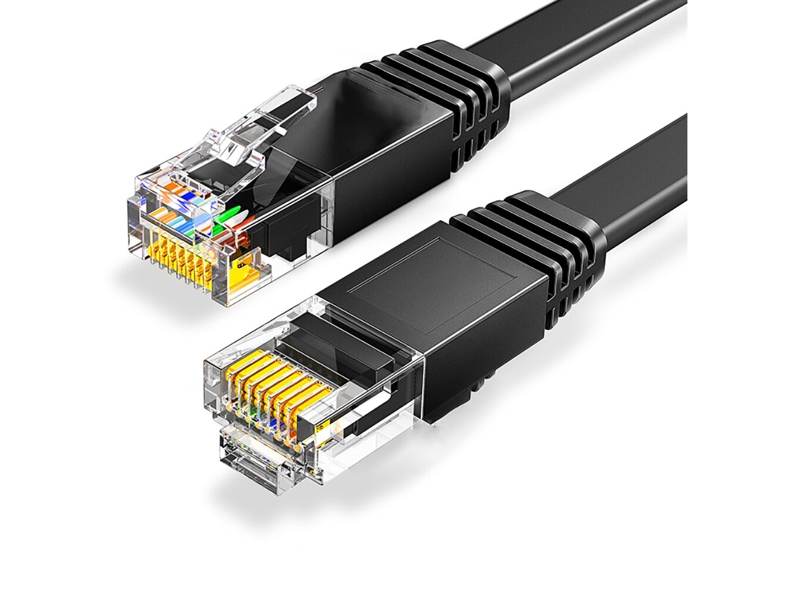 Cable Ethernet plano Cat6 blindado de alta velocidad con conector RJ45 ...
