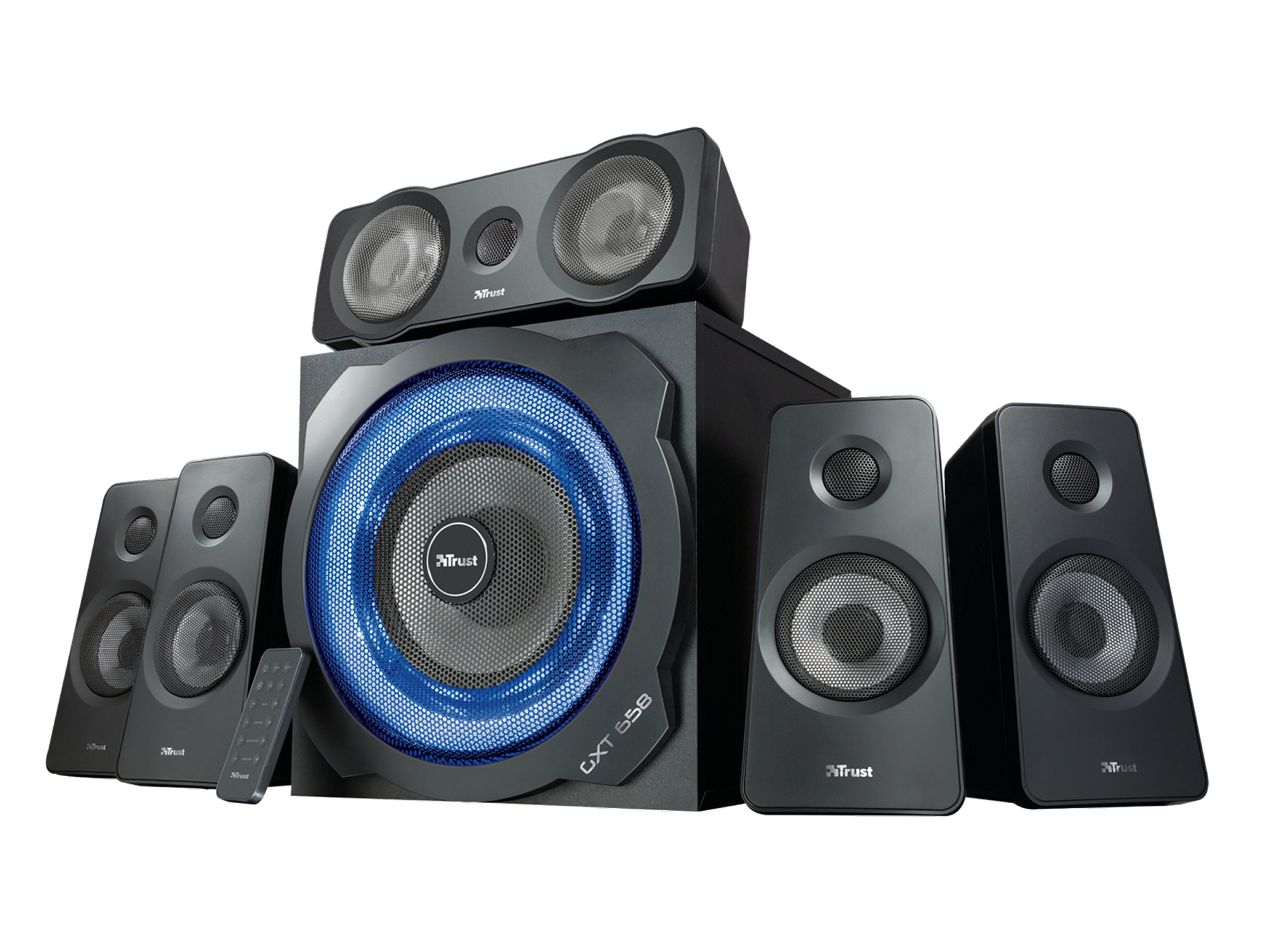 Altavoces 5.1 TRUST GXT 658 Tytan 5.1 (PC y Consolas - 180 W - Control ...