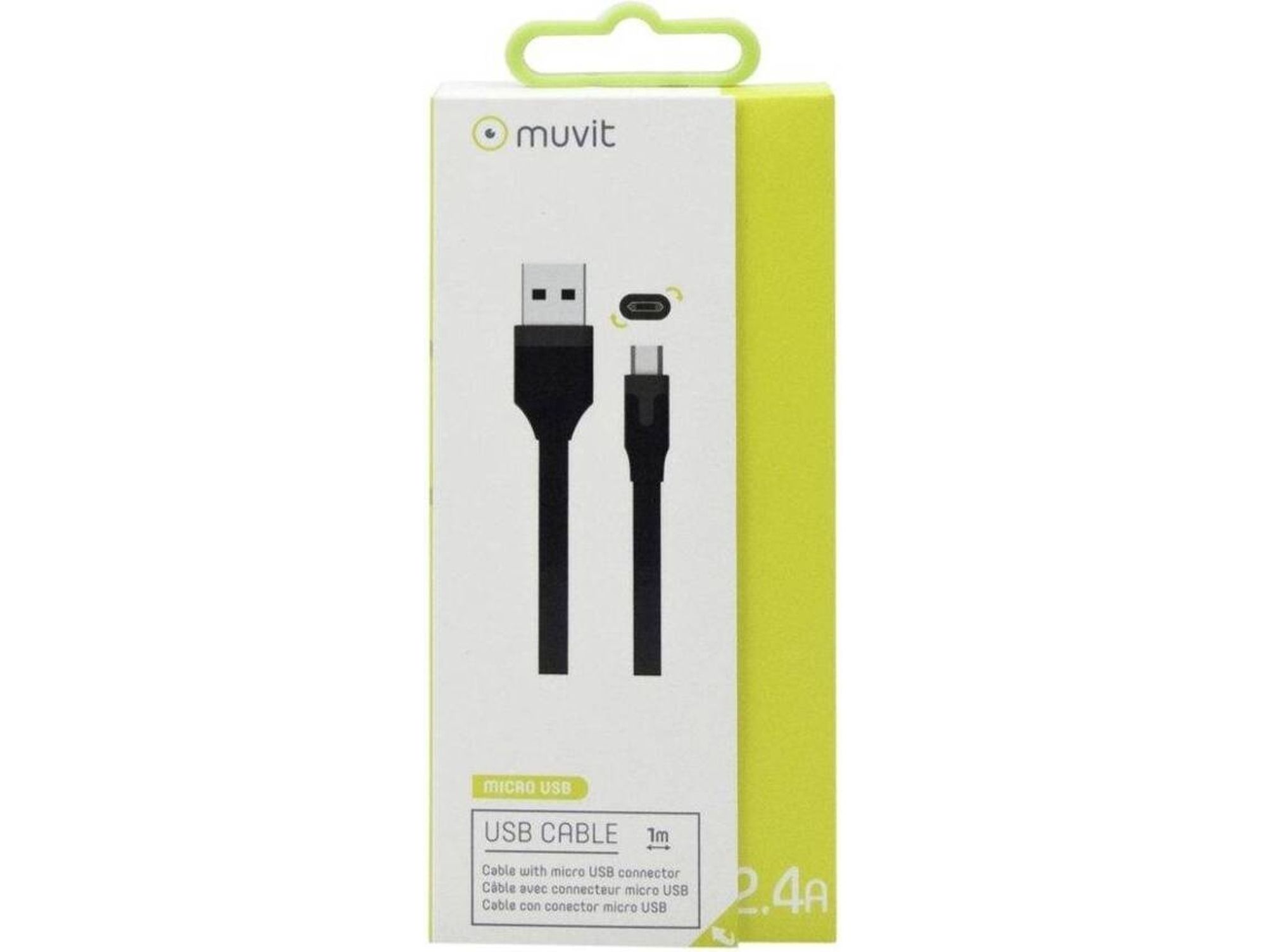 Cable MUVIT MUUSC0159 (USB - Micro-USB - 1m - Negro) | Worten.es Cable MUVIT MUUSC0159 (USB - Micro-USB - 1m - Negro) | Worten.es
