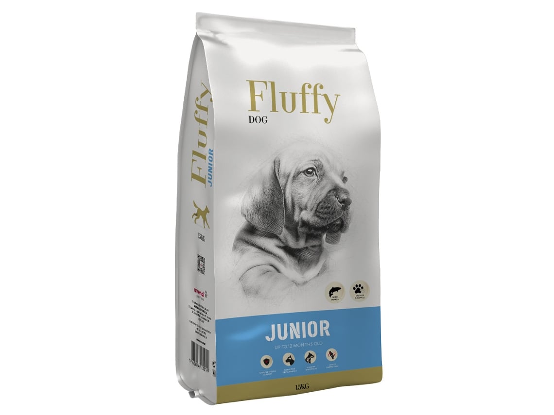 Pienso Seco para Perro FLUFFY Cachorro (15 kg) | Worten.es